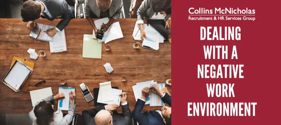 How to Deal with a Negative Work Environment